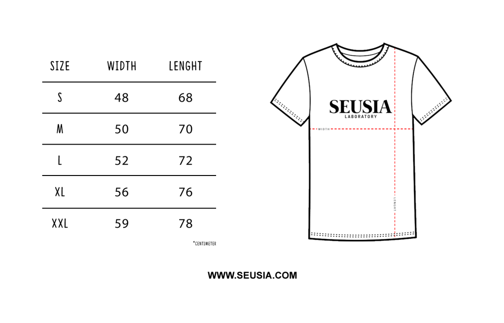 Size Chart | Seusia Laboratory